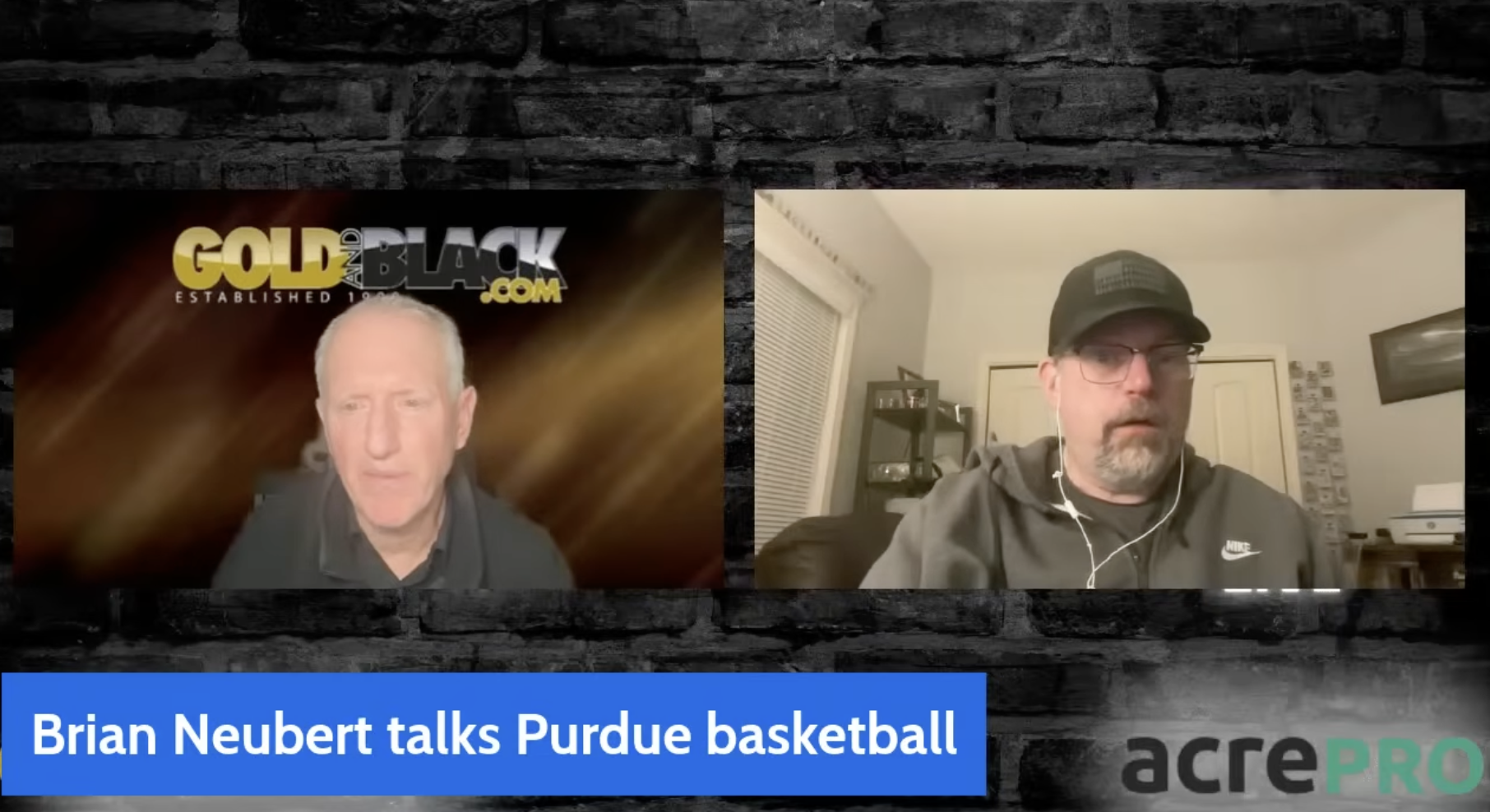Acre Pro Tuesday Night Live Replay: Purdue basketball talk with GoldandBlack.com's Brian Neubert ...